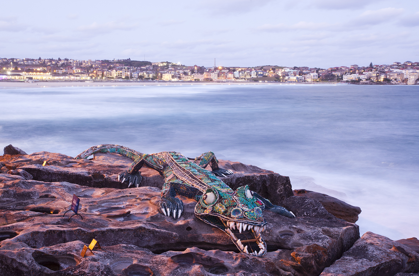 ghost net crocodile (2011): - Sculpture by the Sea