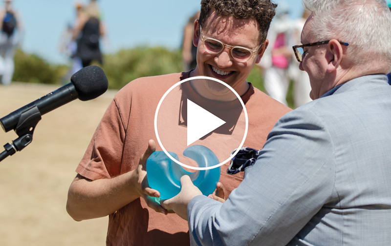 THE HON. Don Harwin, NSW Minister for the Arts PRESENTS JOEL ADLER WITH ...